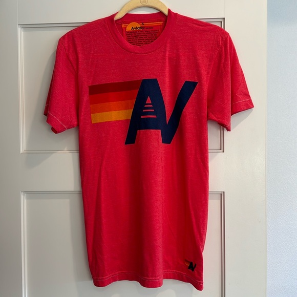 Aviator Nation | Tops | Aviator Nation Red Logo Short Sleeve Tee | Poshmark